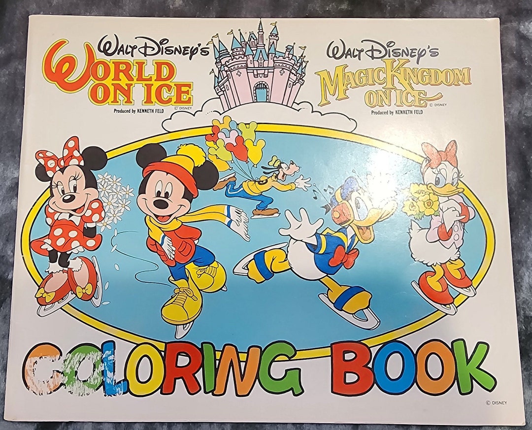 Walt Disney World on Ice Coloring Book - Etsy