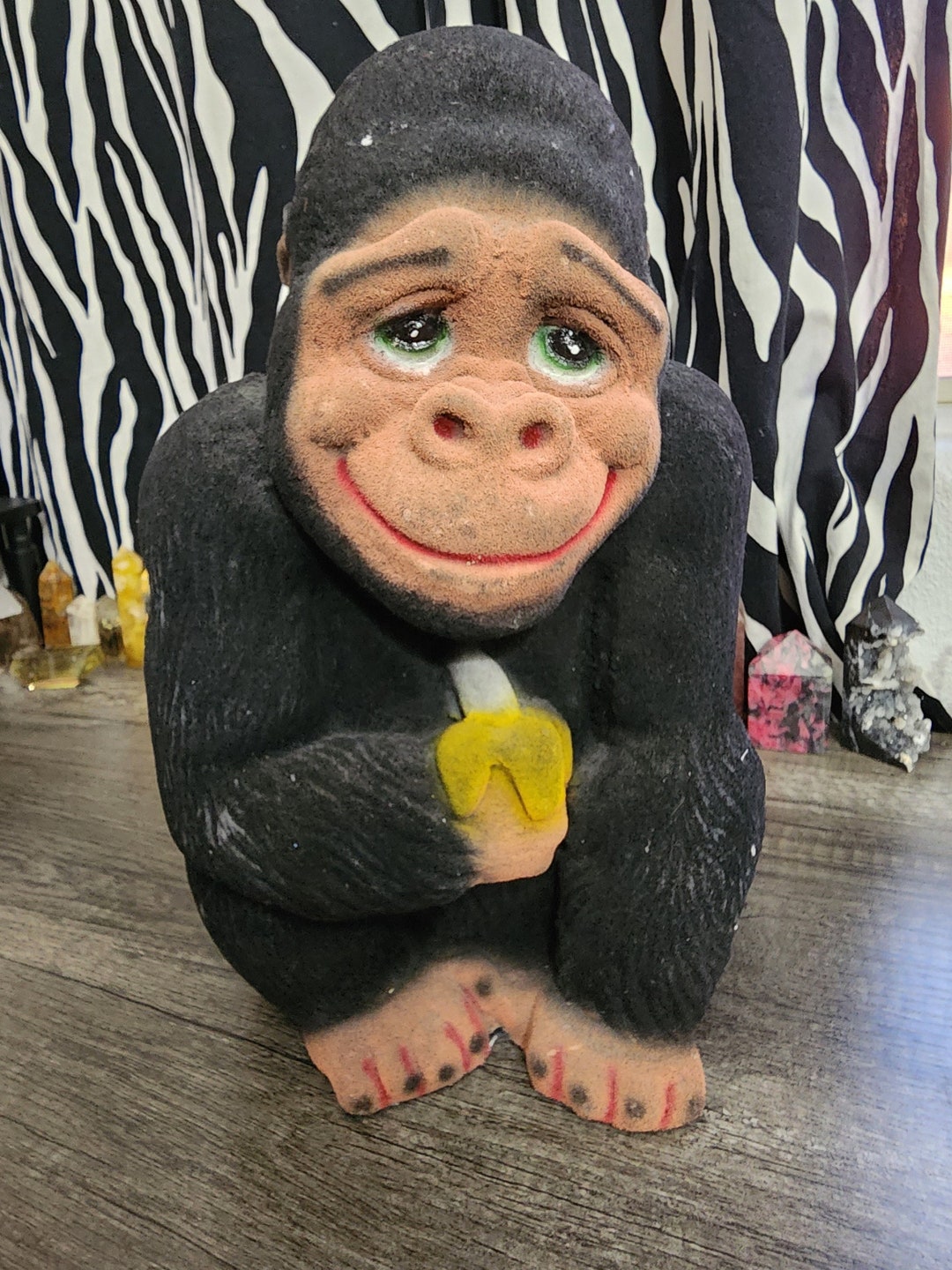 Fuzzy Monkey Coin Bank - Etsy