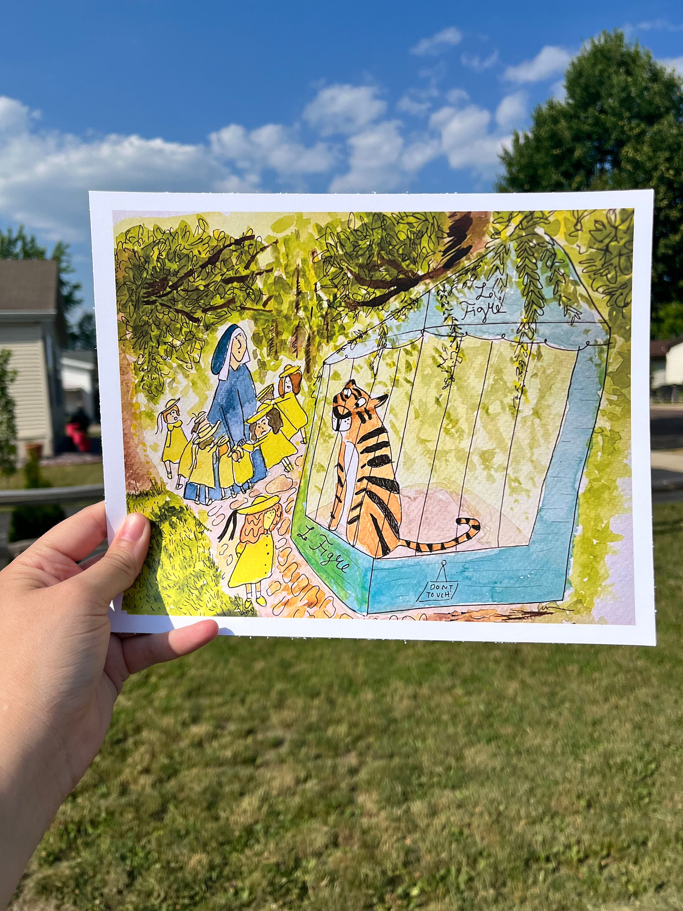 Brave Little Girl— Full Size Print - Etsy