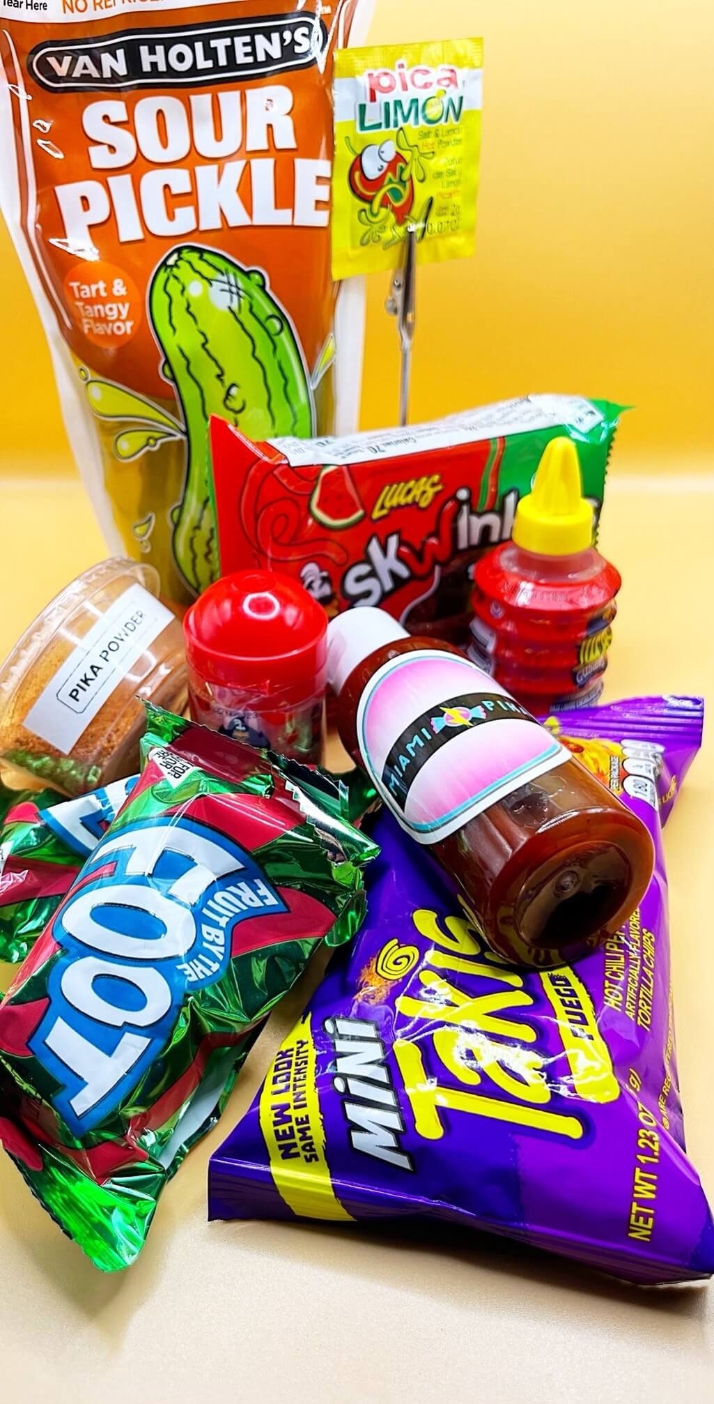 Sour Chamoy Pickle Kits | Chamoy Pickle Kit Sour Sweet Spicy | Trending ...