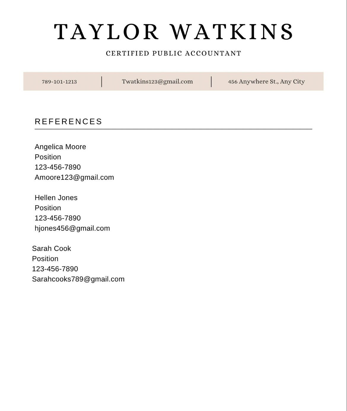 Google Docs Resume Template Cv Resume Template Resume Template - Etsy