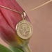10K Gold First Holy Communion Medallion 15mm, 10K Solid Gold First Holy ...