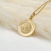 10K Gold First Holy Communion Medallion 15mm, 10K Solid Gold First Holy ...