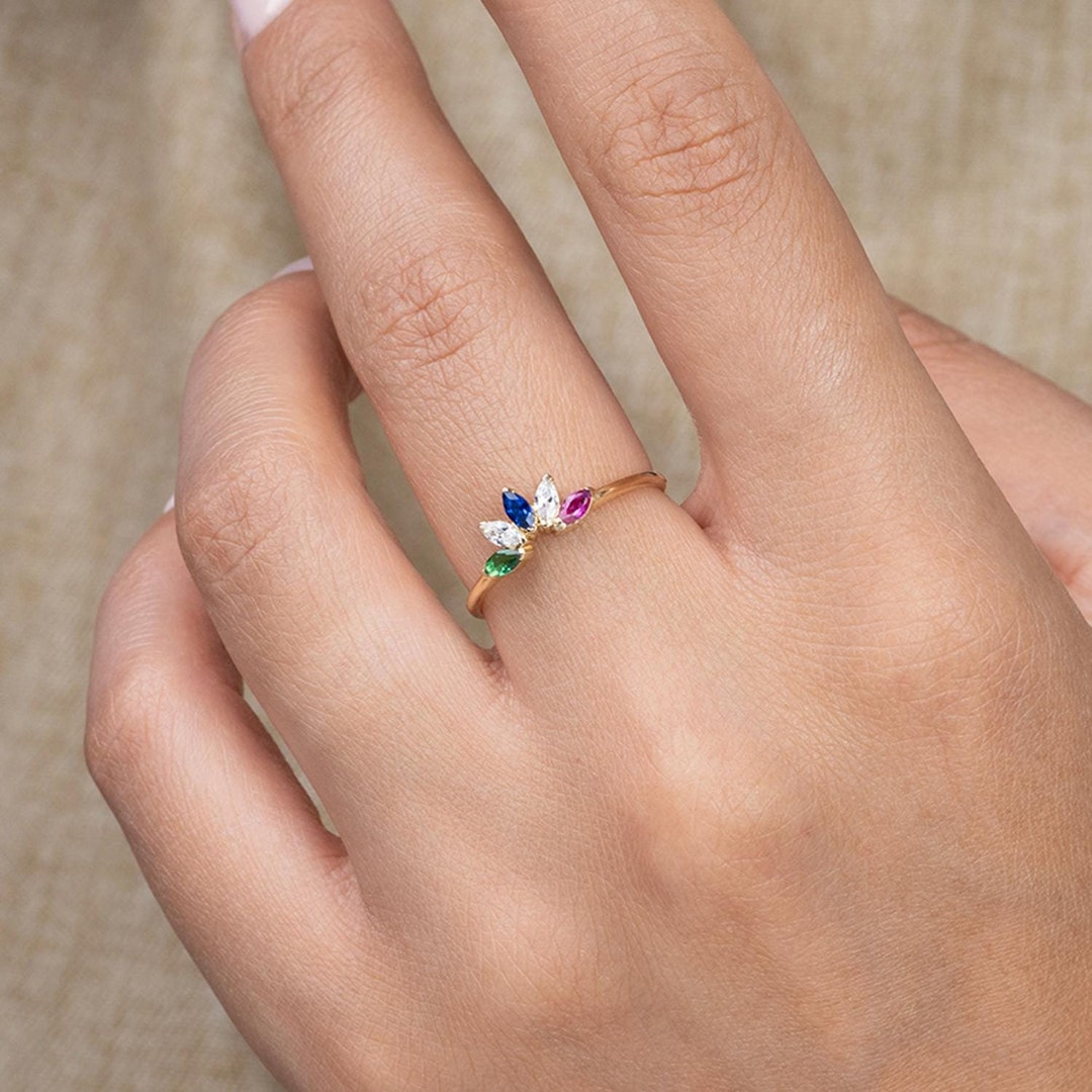 10K Gold Tiara Ring 12x6.1mm, 10K Solid Gold Crown Ring 12x6.1mm ...