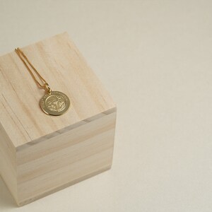 10K Gold First Holy Communion Medallion 15mm, 10K Solid Gold First Holy ...