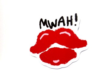 Black Lips Sticker for Baddies - Vinyl - Juicy - Vinyl Sticker - Baddie ...