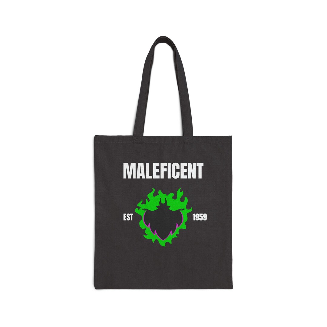 Maleficent Canvas Tote Bag Disney Villains MNSSHP - Etsy