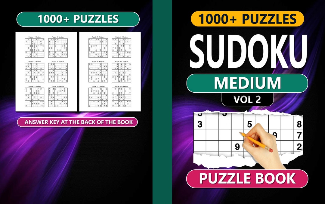 1000 Sudoku Puzzle Vol.#2 | Printable Pages | Puzzles for Adults and ...
