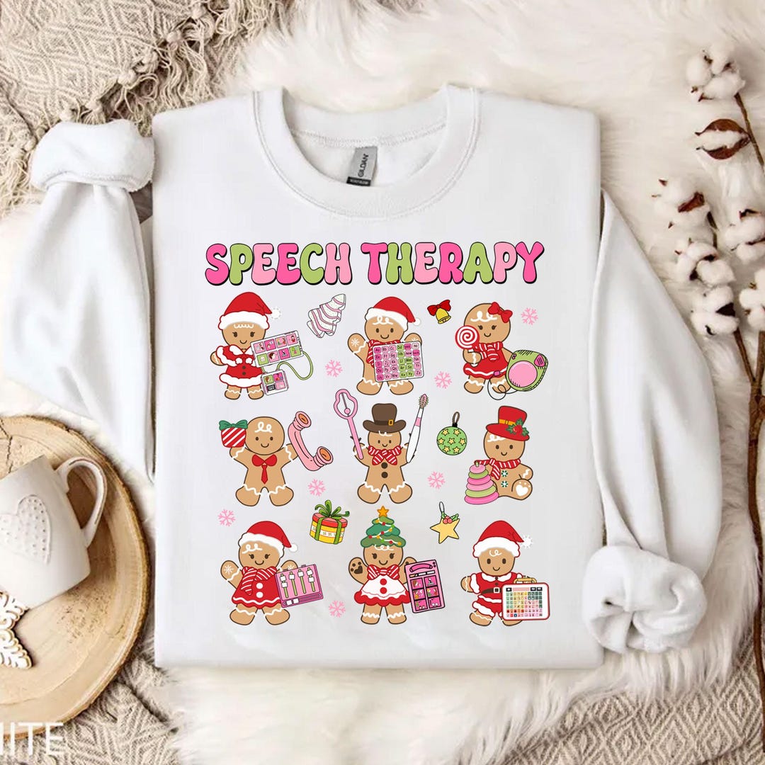 Speech Therapy Gingerbread Christmas Png, Speech Therapy Christmas Png ...