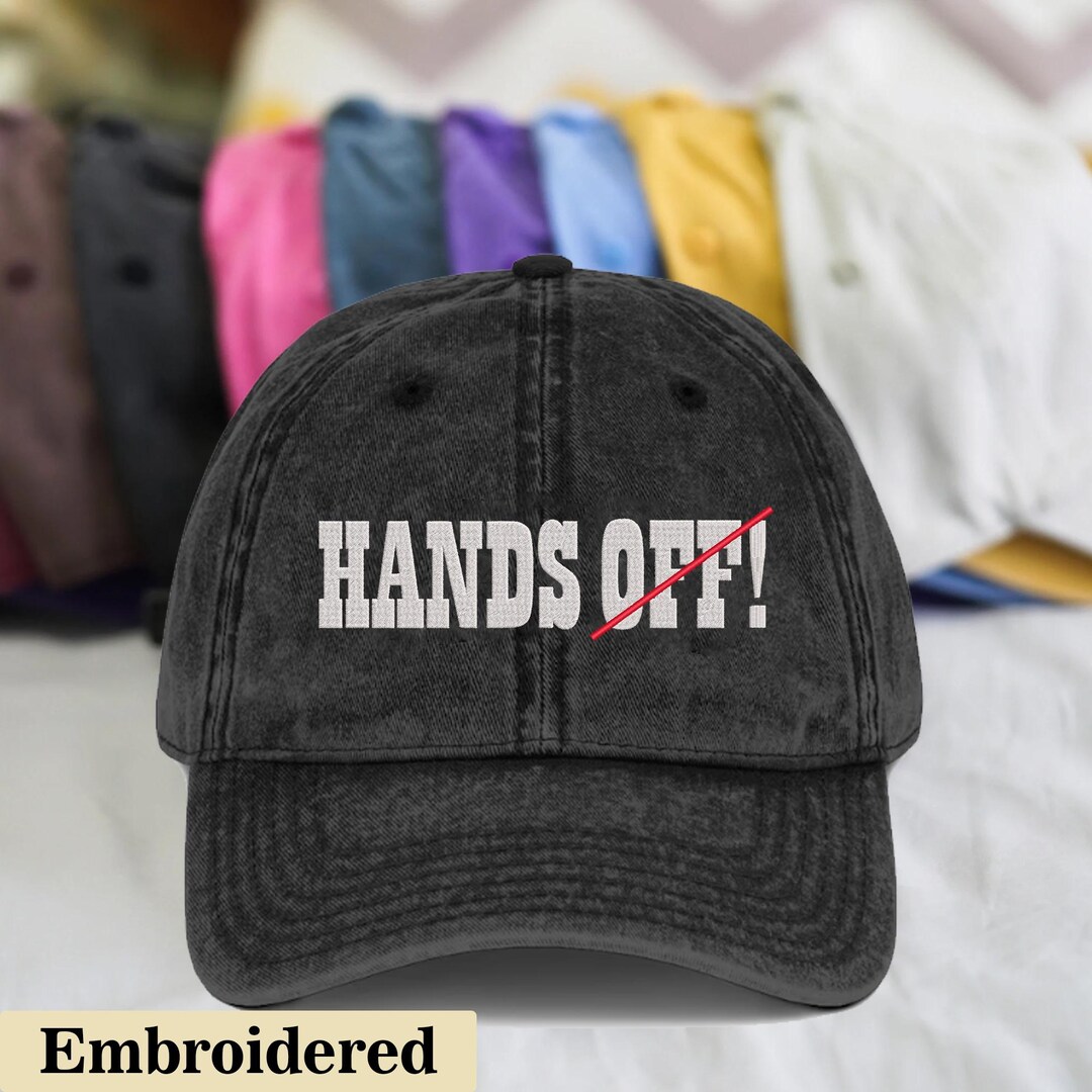 Embroidered Hands off Protest Hat, Political Activism Hat, Save Public ...