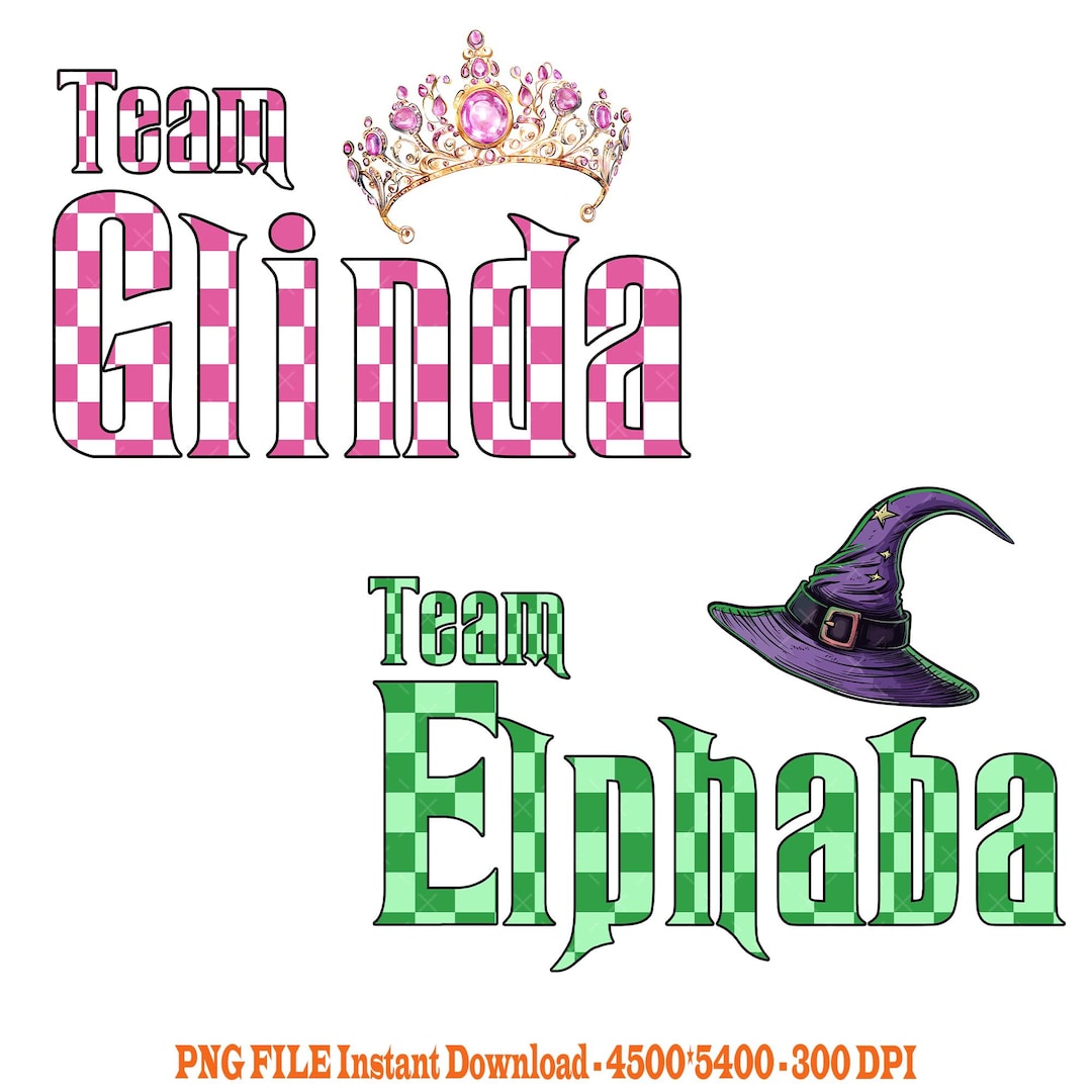 Team Glinda, Team Elphaba Wicked Musical Png, Pink Goes Good With Green ...