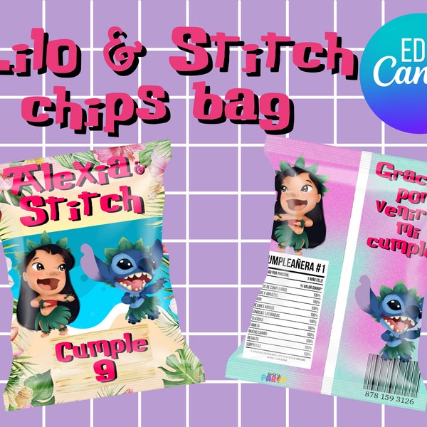 Lilo and Stitch Chip Template - Etsy