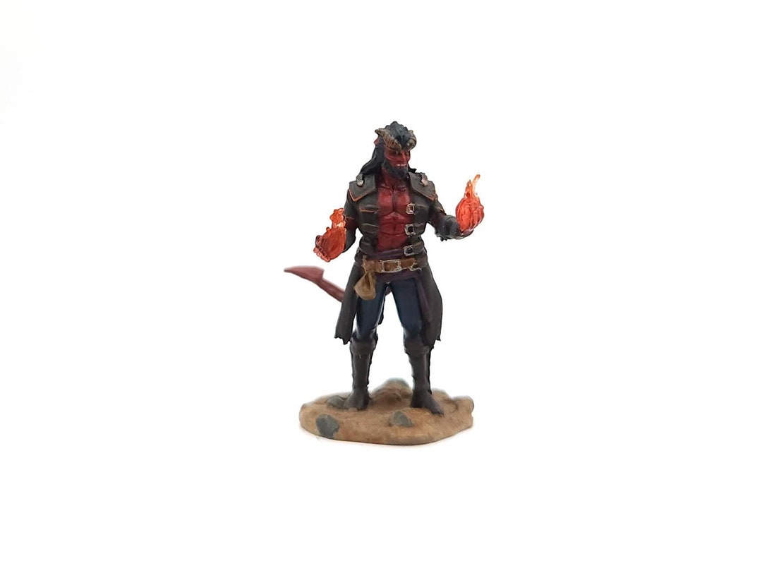 Tiefling Pyromancer Painted Wizkids Miniature Dungeons & Dragons ...