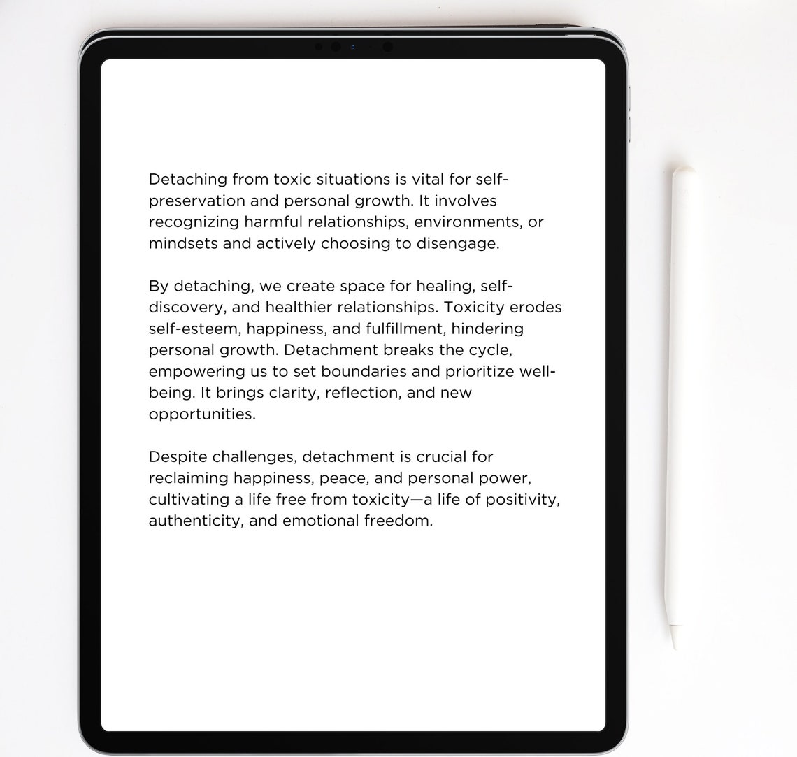 The Art of Detachment: 50 Guided Journal Prompts for - Etsy