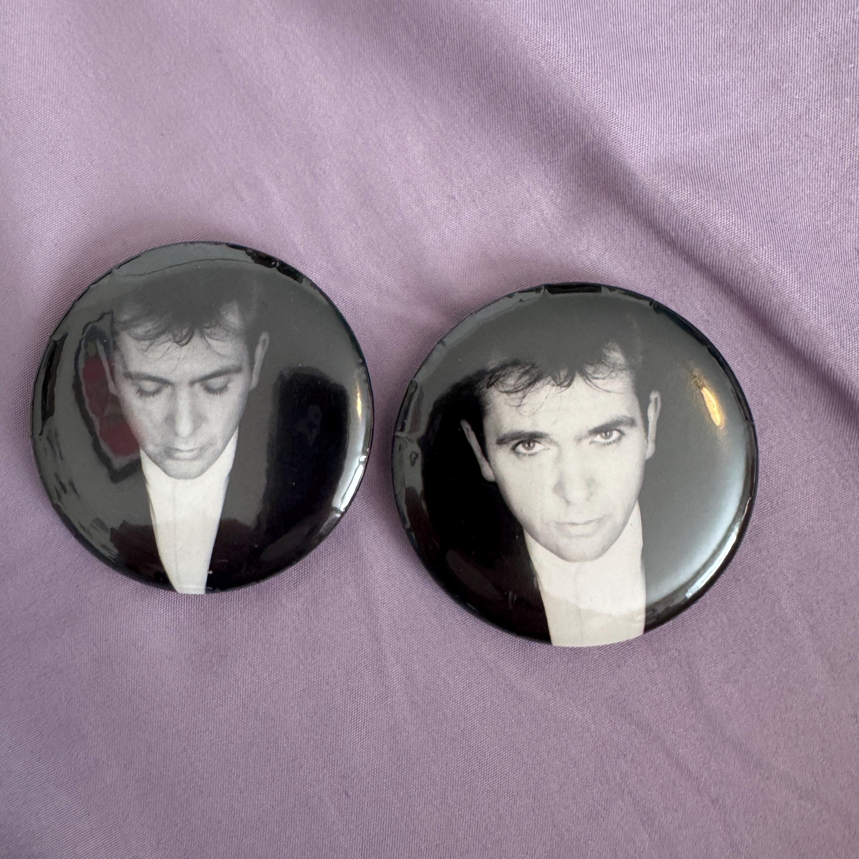Handmade 2.25in Rock Band Button Pins Vintage One of a Kind Made From ...