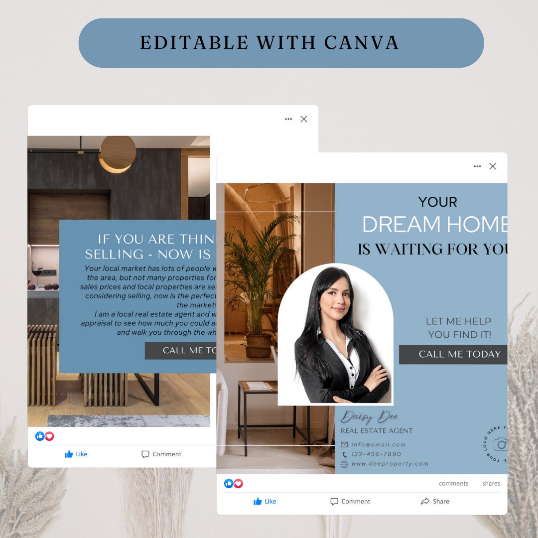 Real Estate Postcard Editable Canva Marketing Hello Neighbor Template ...