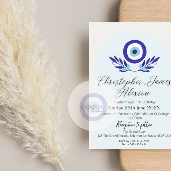 Baptism With Evil Eye - Etsy