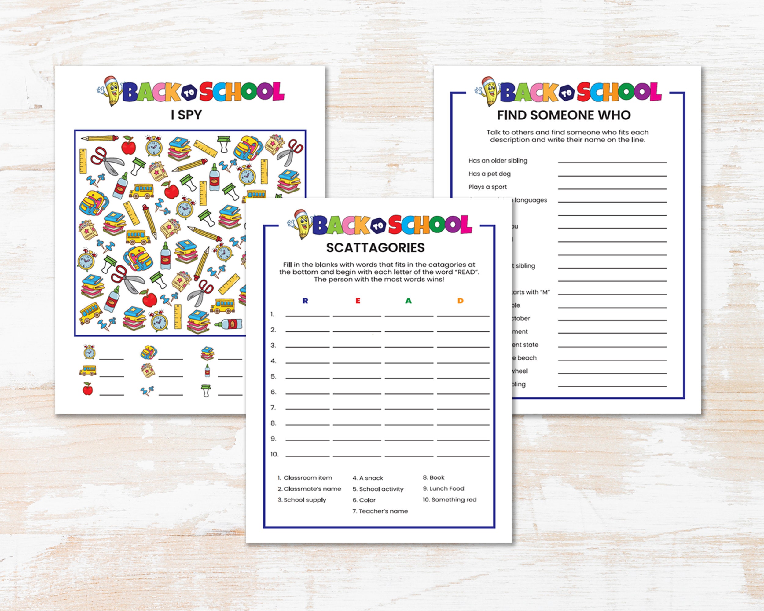 Back to School Activity Games, Back to School Kids, Classroom ...