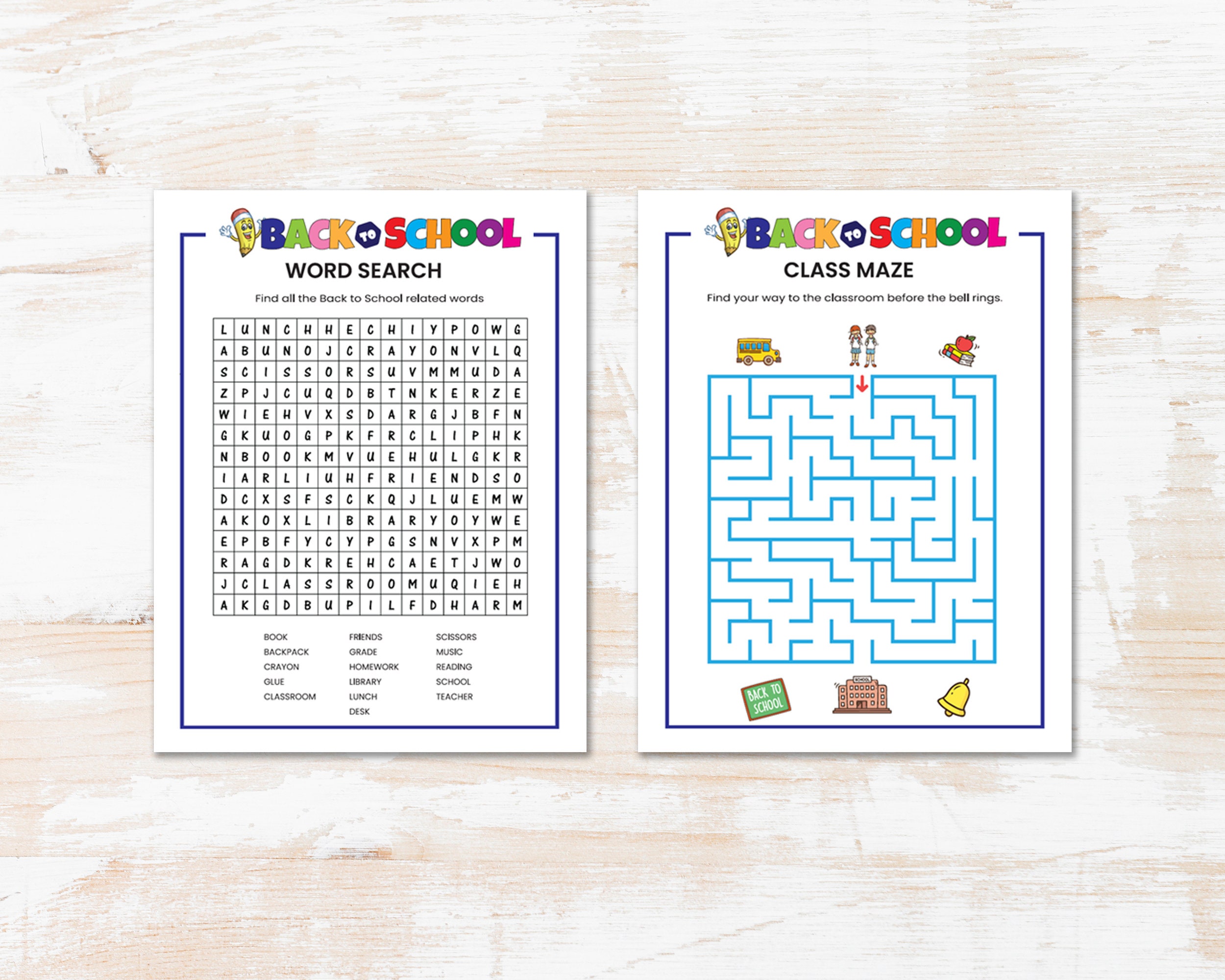 Back to School Activity Games, Back to School Kids, Classroom ...