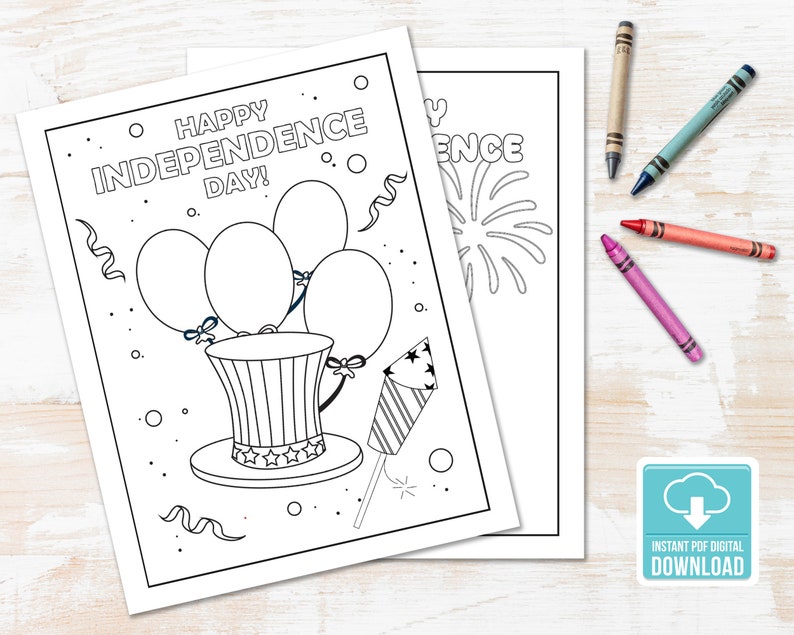 4th of July Coloring Pages, Independence Day, Coloring Pages for Kids ...