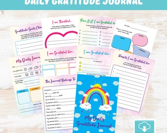 Gratitude Journal for Kids - Etsy