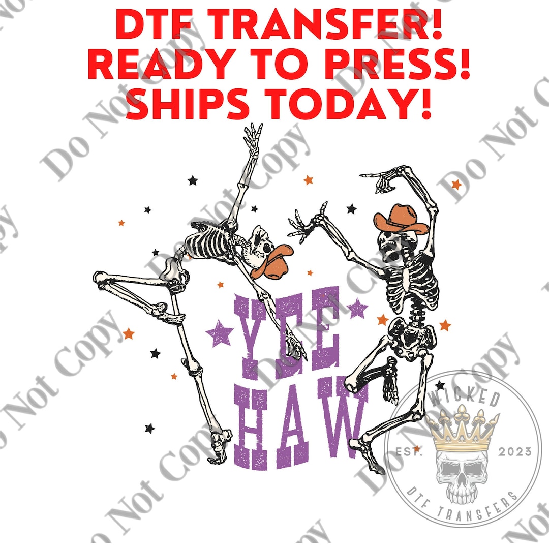 Halloween DTF Transfers, Ready to Press DTF Transfer, Dtf Transfer, Trendy DTF Prints, Kids Dtf ...