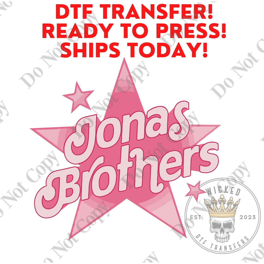Jonas Brothers Retro DTF Transfer, Retro, Cold Peel, Ready to Press, Trendy DTF Transfers - Etsy