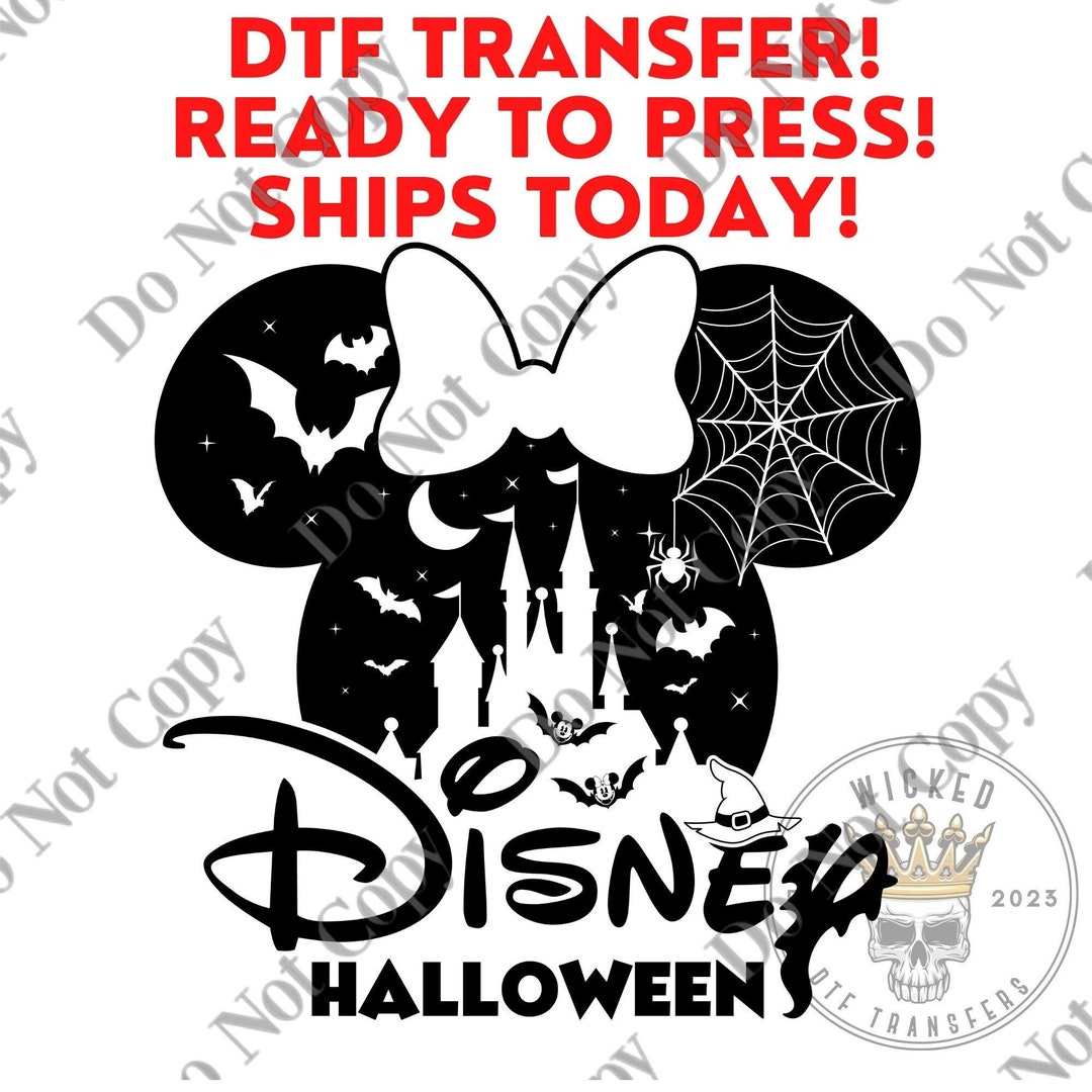 Disney Halloween DTF Transfer Cold Peel Ready to Press - Etsy