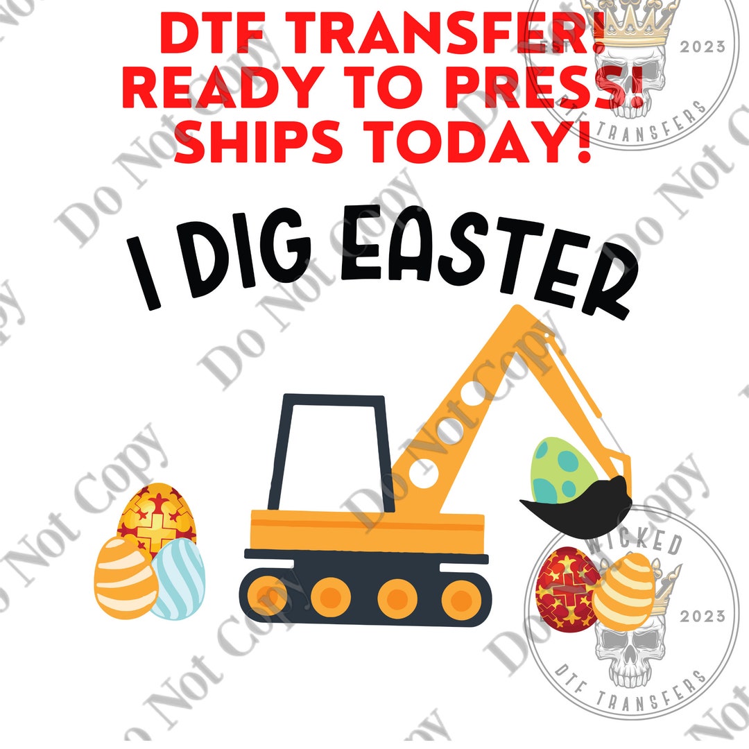 Happy Easter Easter DTF Happy Easter TRANSFER Ready to Press Direct to ...