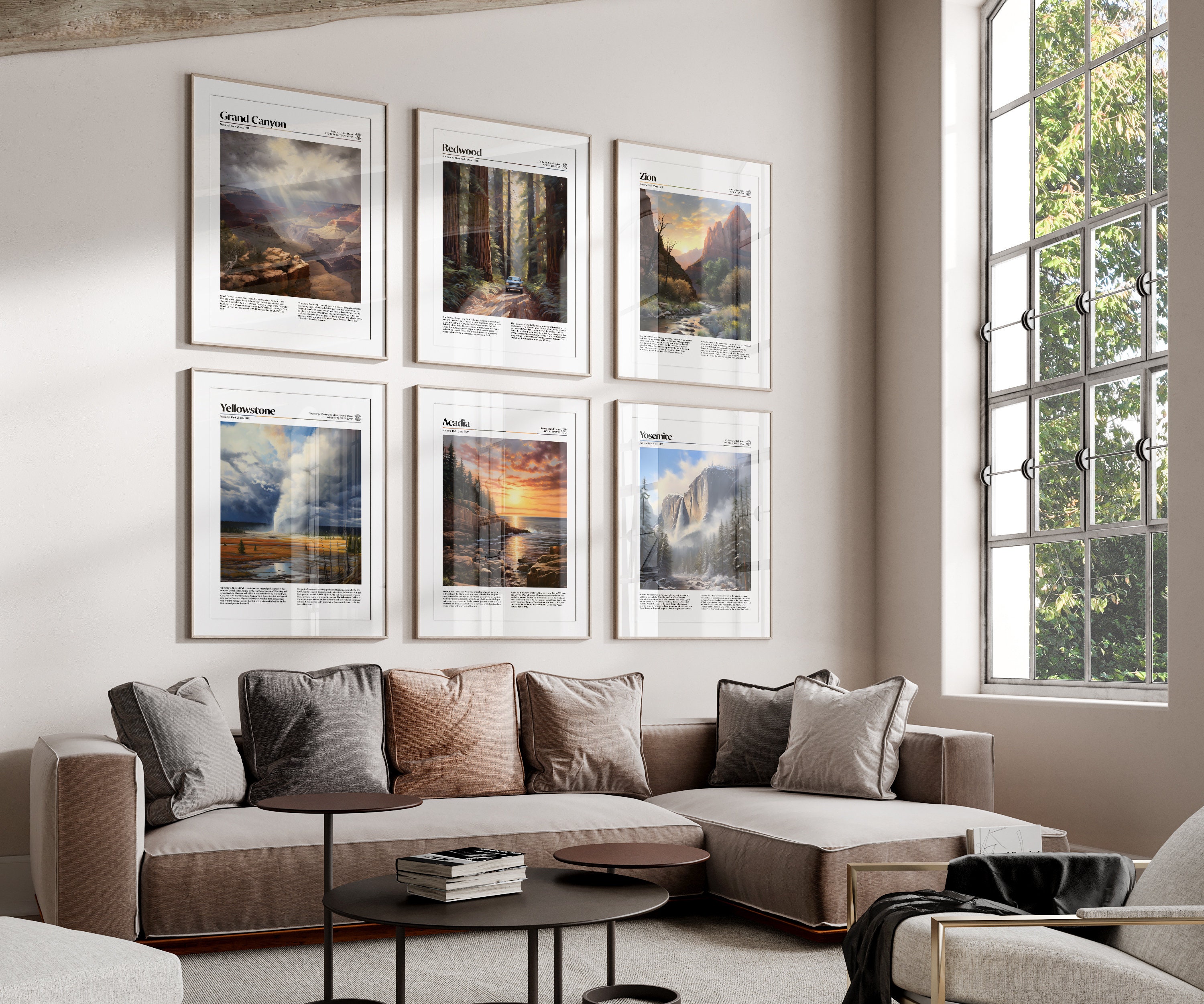 National Park Poster Pack National Park Art Digital Download, National ...