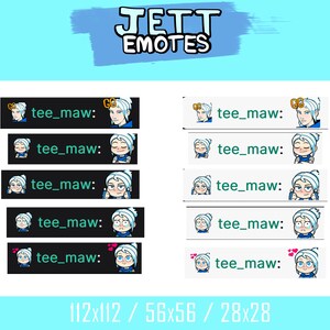9 Valorant Jett Emotes - Etsy
