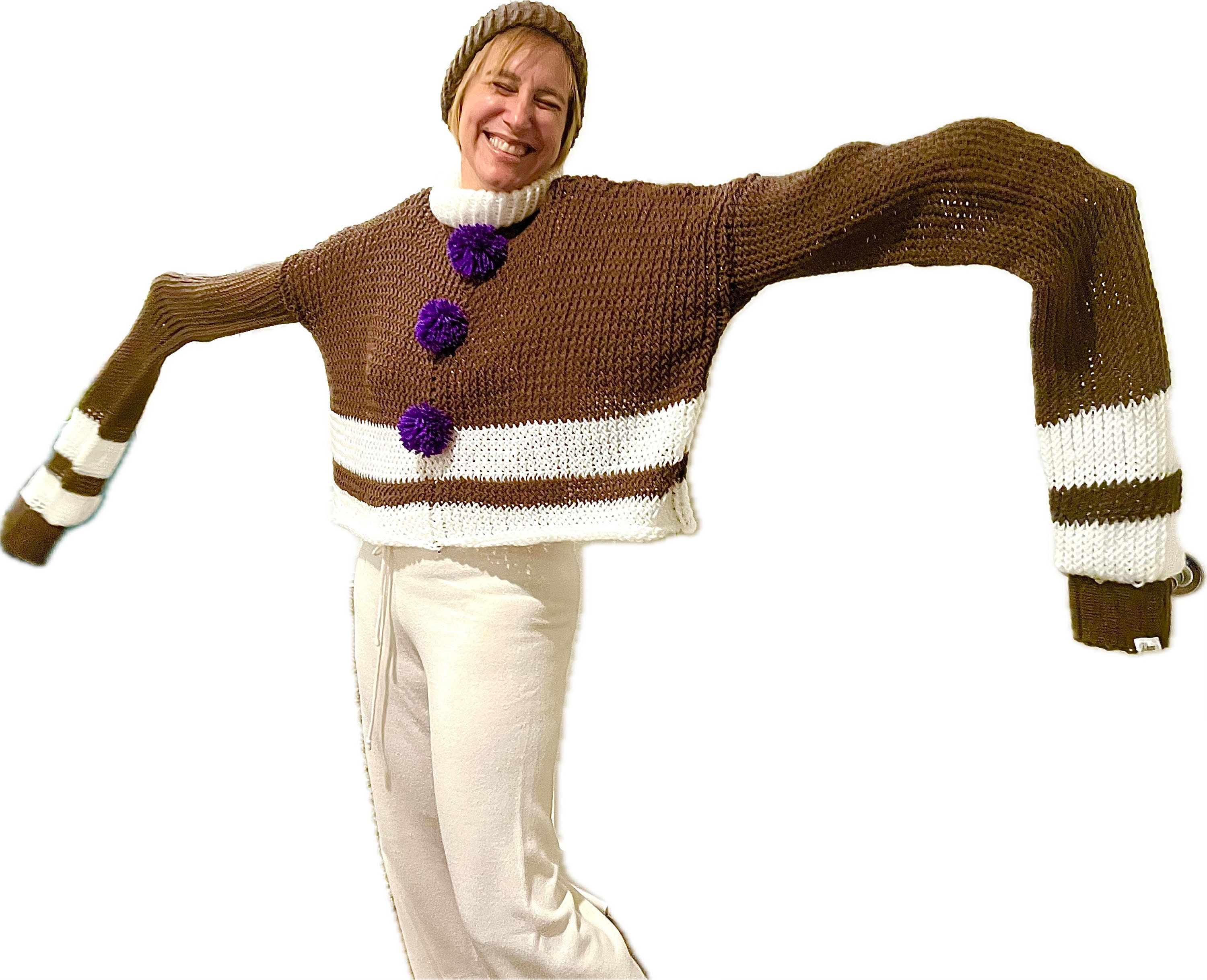 Knit Gingerbread Man Sweater - Etsy