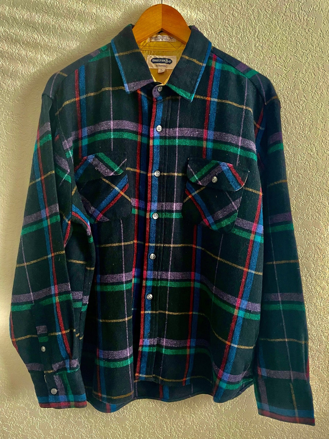 Rare Flannel Vintage Flannel Retro Flannel Winter Clothing Retro Shirt ...