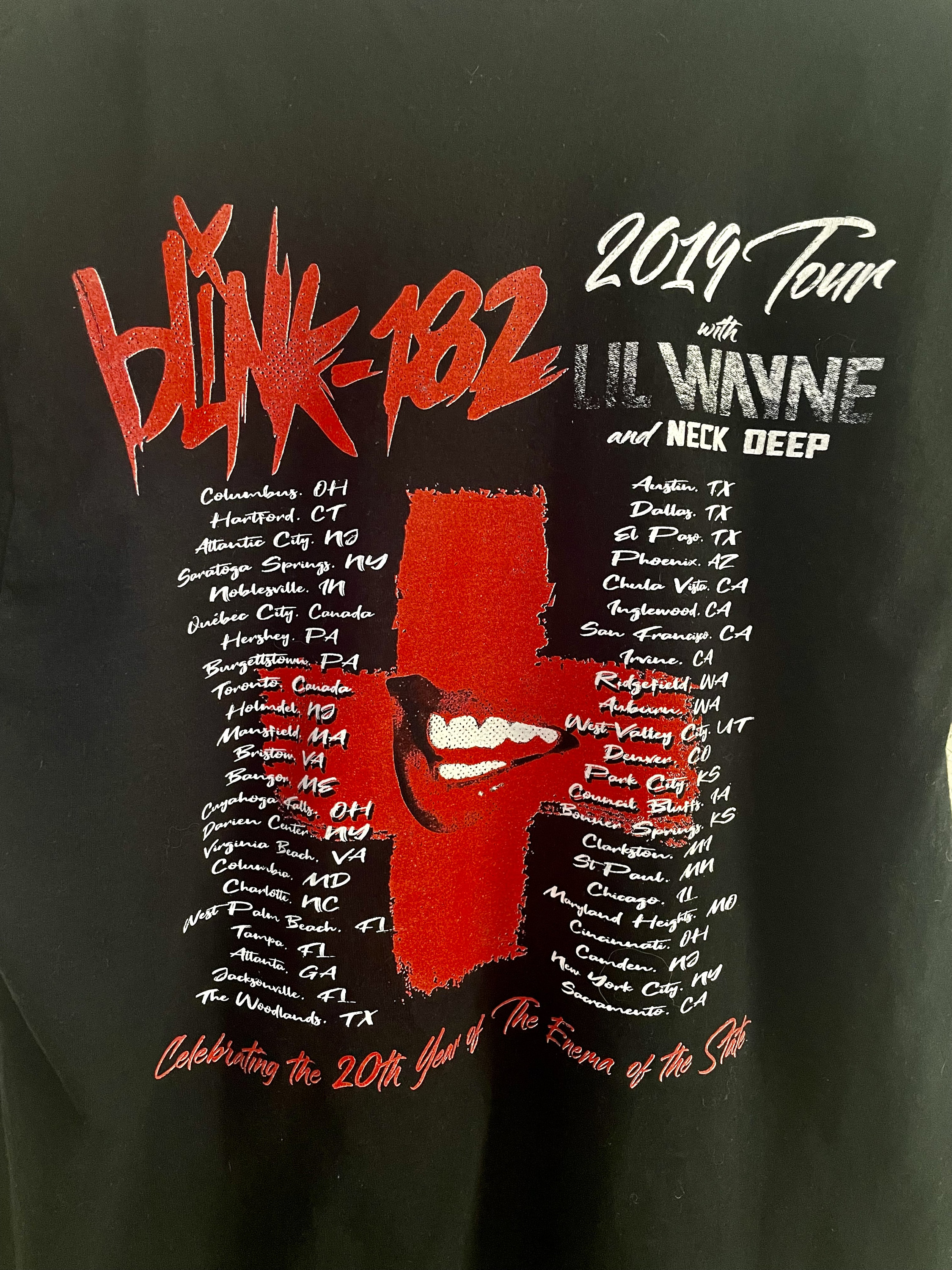 Rare Blink 182 Shirt Lil Wayne Tour Shirt Lil Wayne Shirt Weezy Shirt ...