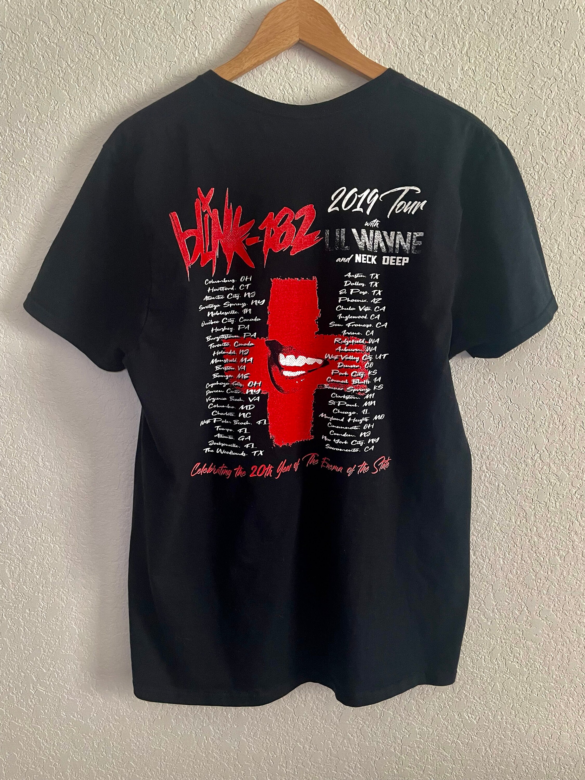 Rare Blink 182 Shirt Lil Wayne Tour Shirt Lil Wayne Shirt Weezy Shirt ...