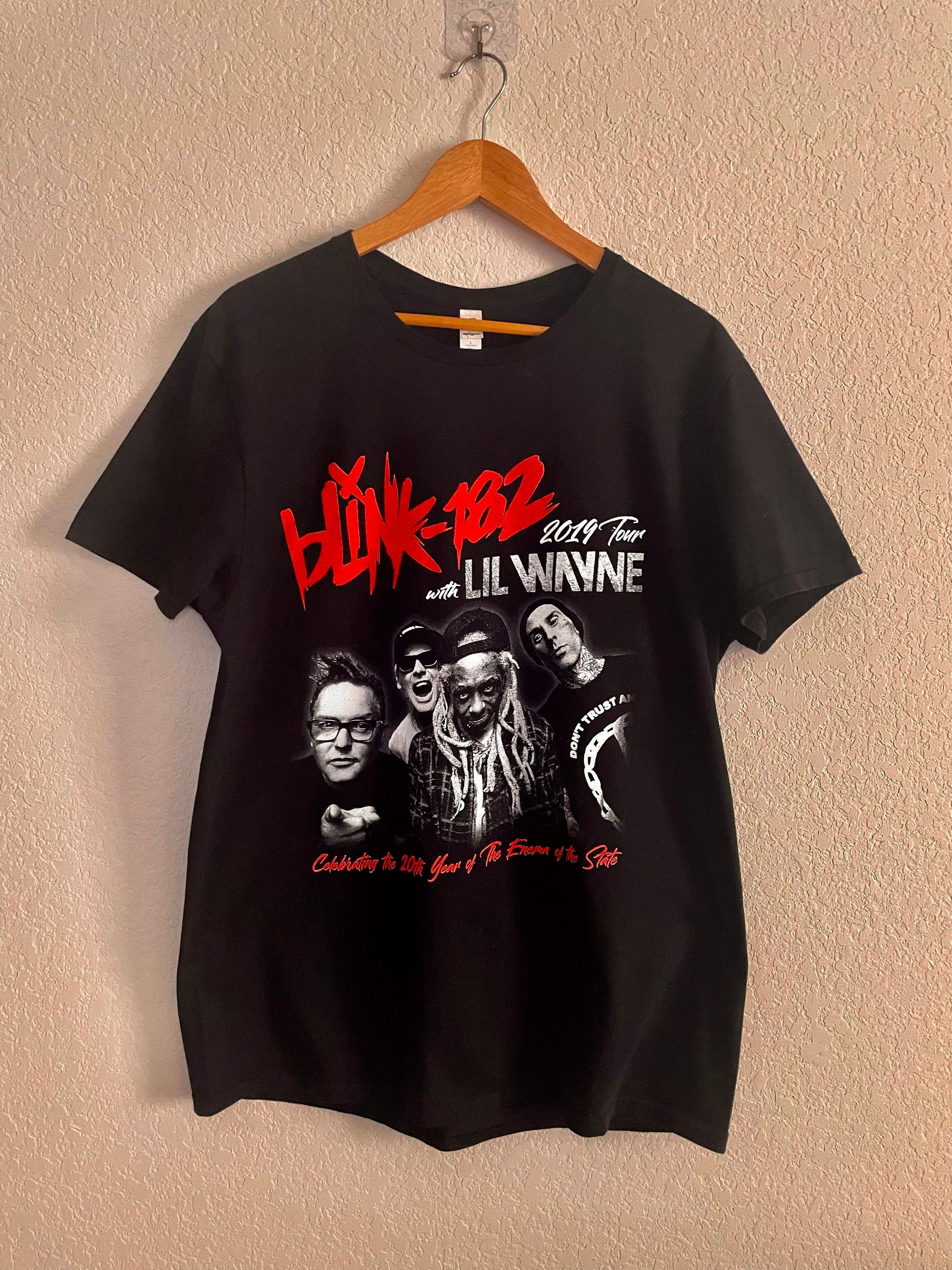 Rare Blink 182 Shirt Lil Wayne Tour Shirt Lil Wayne Shirt Weezy Shirt ...