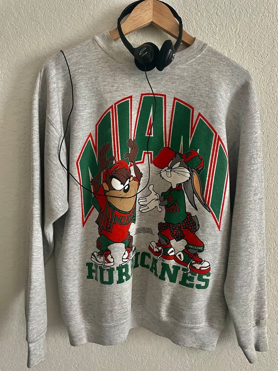Rare Miami Hurricanes Sweatshirt Retro Miami Hurrica… - Gem