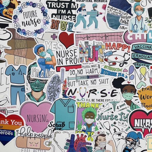 Nurse Stickers - Etsy