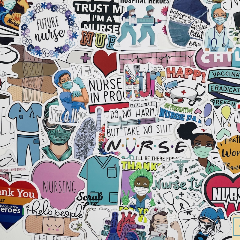 Nurse Stickers - Etsy