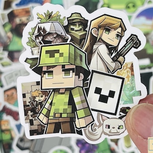 Minecraft Stickers, Vinyl Stickers, 10-50 Pcs Random Pack, FREE ...