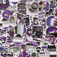 Asexual / Ace Pride Flag Sticker Set - Etsy Hong Kong