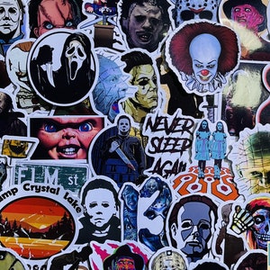 Scary Horror Movie Random Sticker Packs, 10-100 Pcs Random Pack, FREE ...