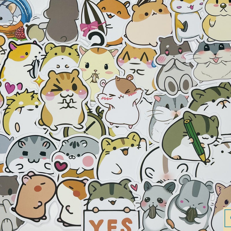 Hamster Stickers - Etsy