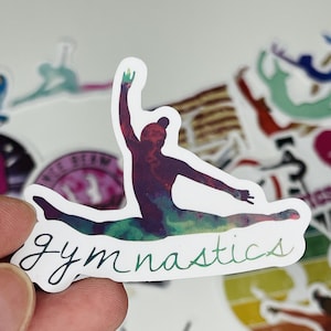 Gymnastics Stickers: Waterproof Calisthenics Decals (10-50 Pcs) - Etsy