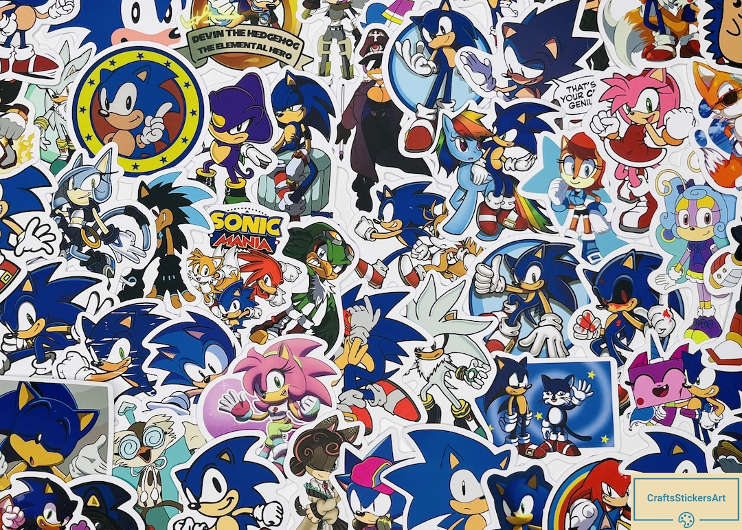 Sonic Mix Sticker Kawaii Sticker, Laptop Stickers, Kids Sticks ...