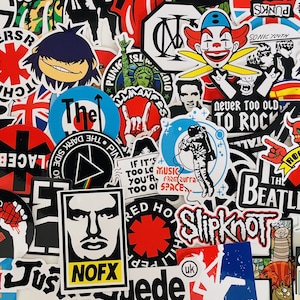 ROCK, Heavy Metal, Rock Bands, 80's, Punk Rock, 10-100 Pcs Random Pack ...
