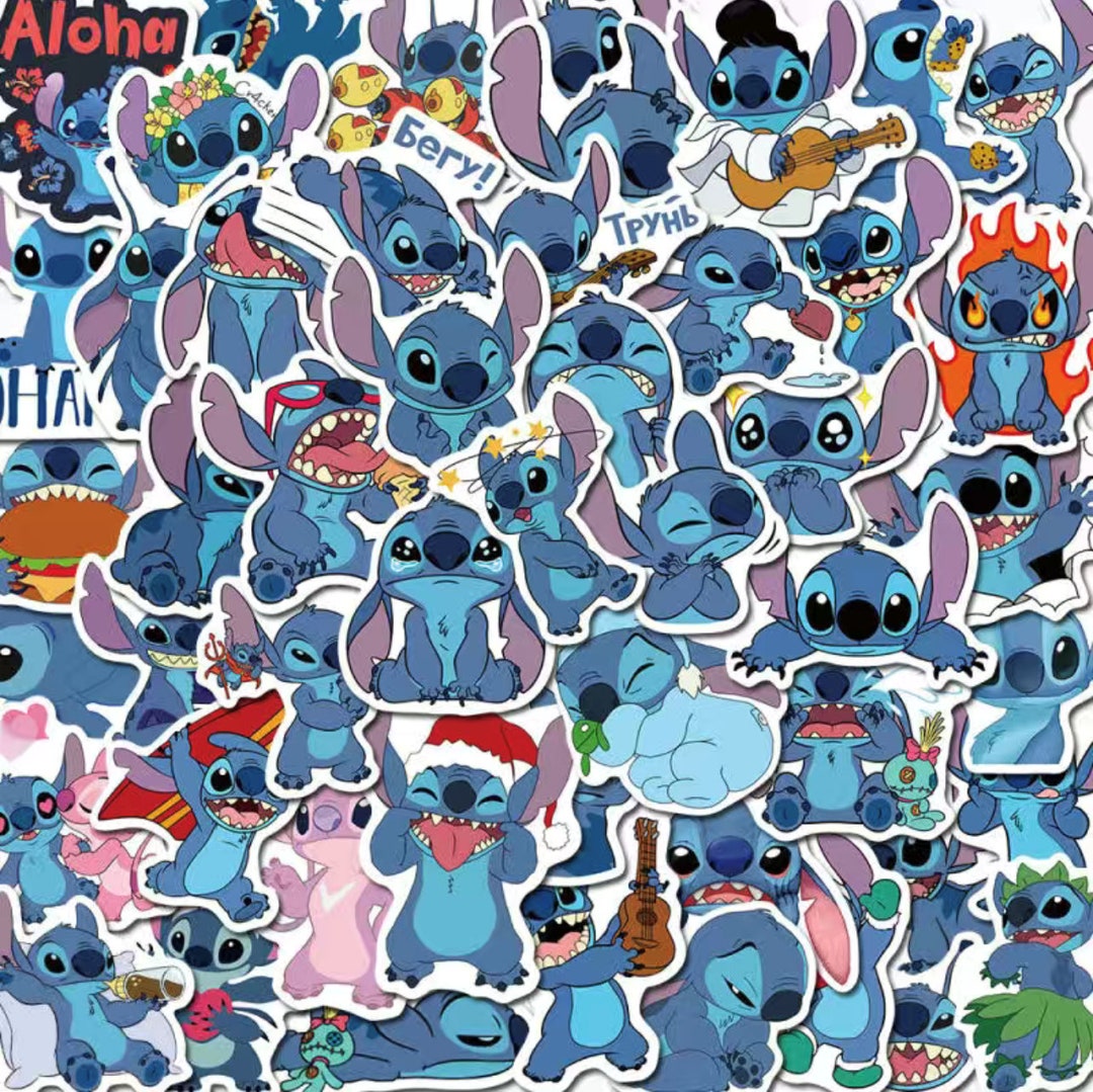 STITCH Stickers Pack Stickers Kawaii Sticker Laptop - Etsy