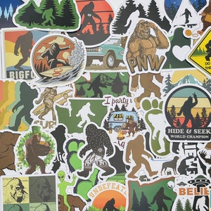 Bigfoot Stickers, Vinyl Stickers, 10-50 Pcs Random Pack, FREE Shipping ...
