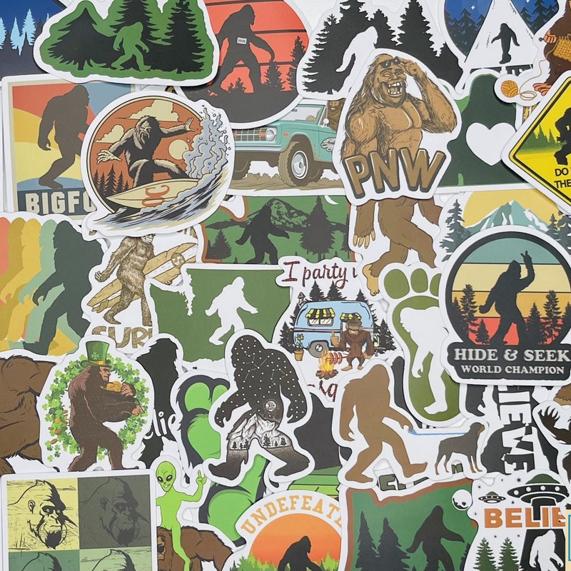 Bigfoot Stickers - Etsy