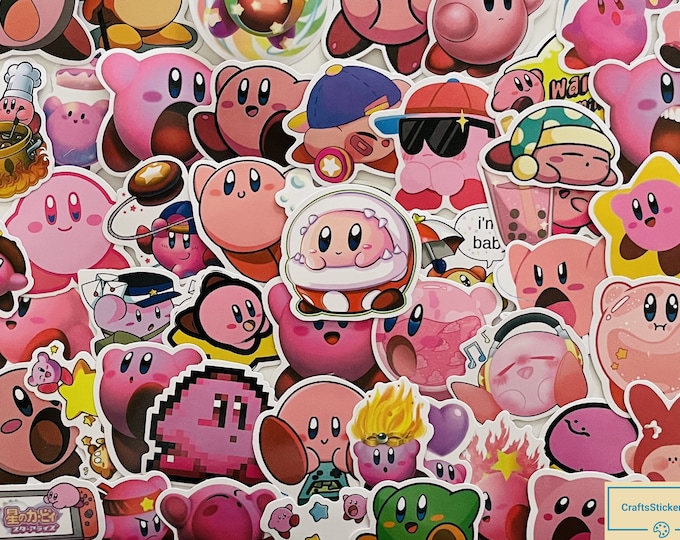 Kirby Sticker Pack - Etsy